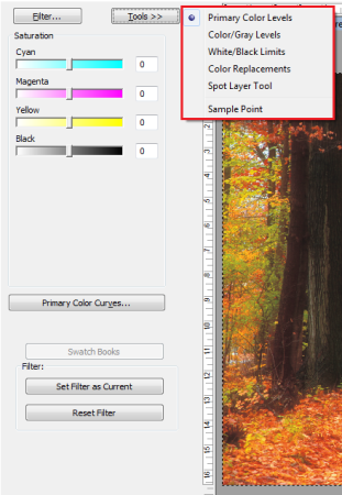 Color Correction Tab