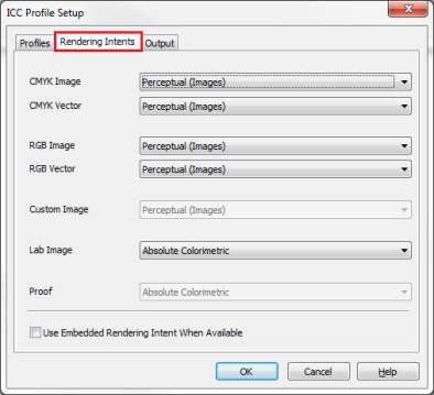 Rendering Intents