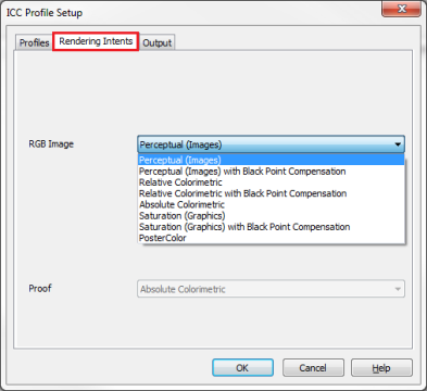 Rendering Intents