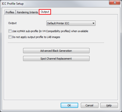 Output Profiles