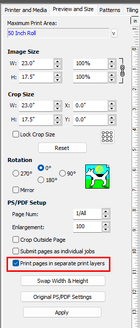 Multi-layer printing