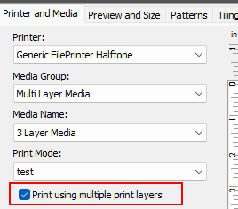 Multi-layer printing