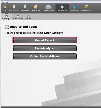 Reports and Tools