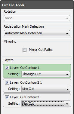 Managing Cut Paths and Layers