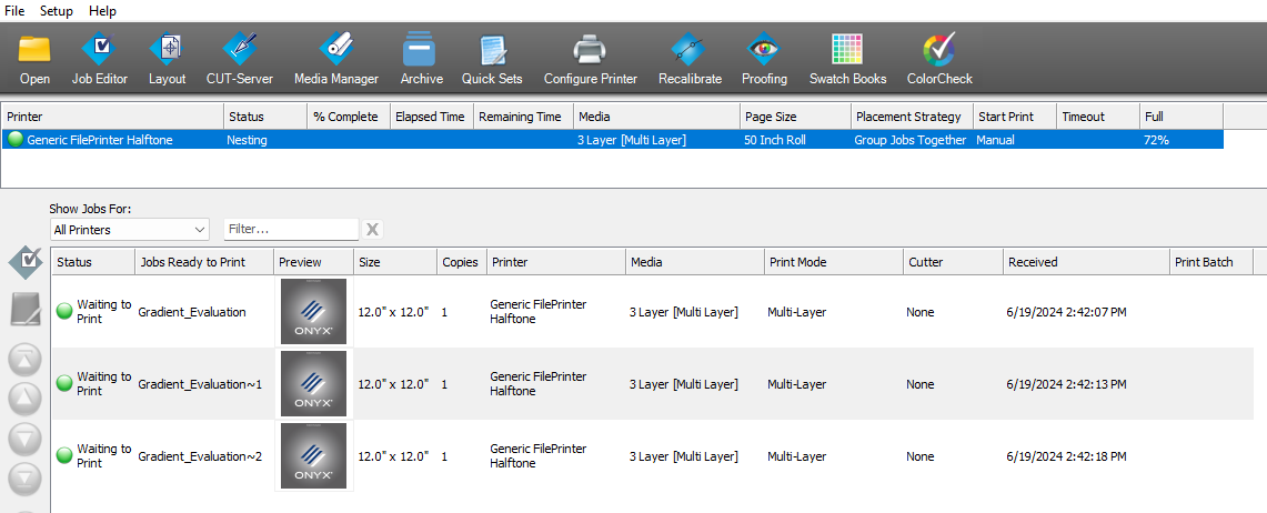 Multi-layer printing
