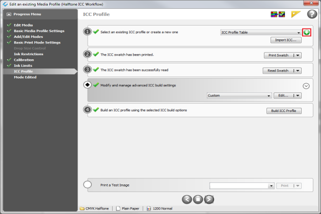 Import ICC Profile